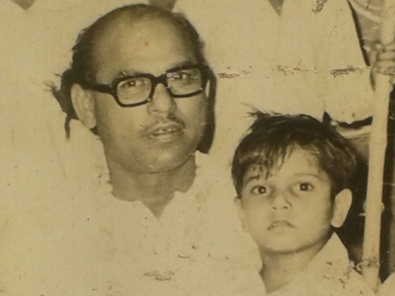 Baba with his third son | K.D.Tiwary, Advocate